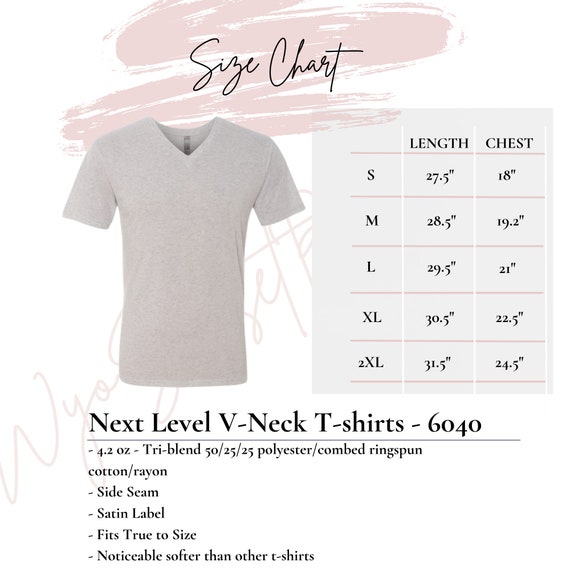 Next Level Size Chart Next Level Color Chart Canva | Etsy