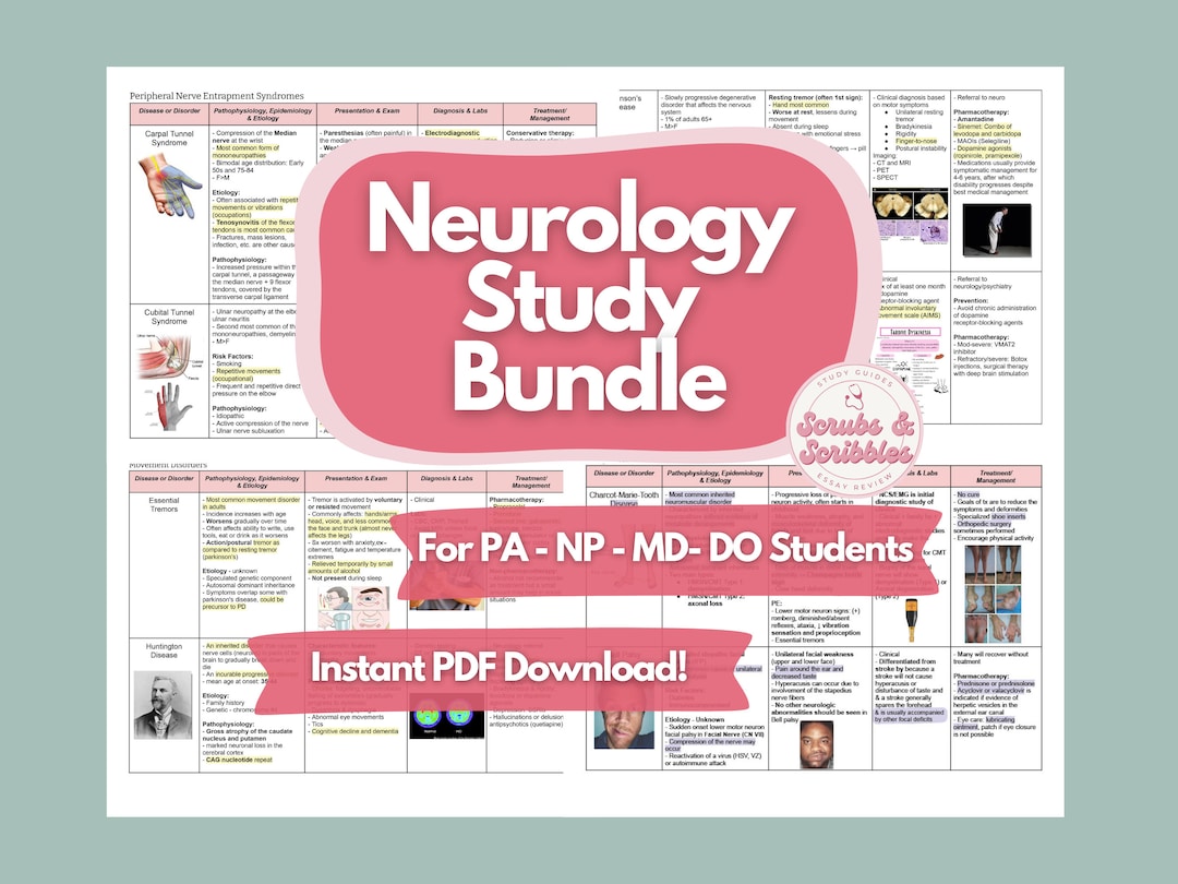 Neurology Study Guide | PA School Studying | Clinical Medicine | Med ...