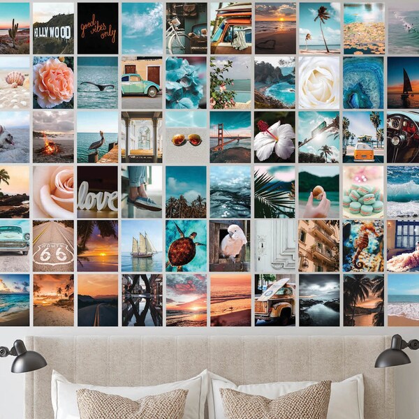 Teal Collage Kit - Etsy