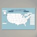 United States Map Placemat Practice Learning States and Capitals Dry ...