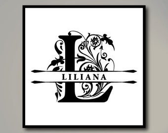 Monogram Wall Art - Etsy