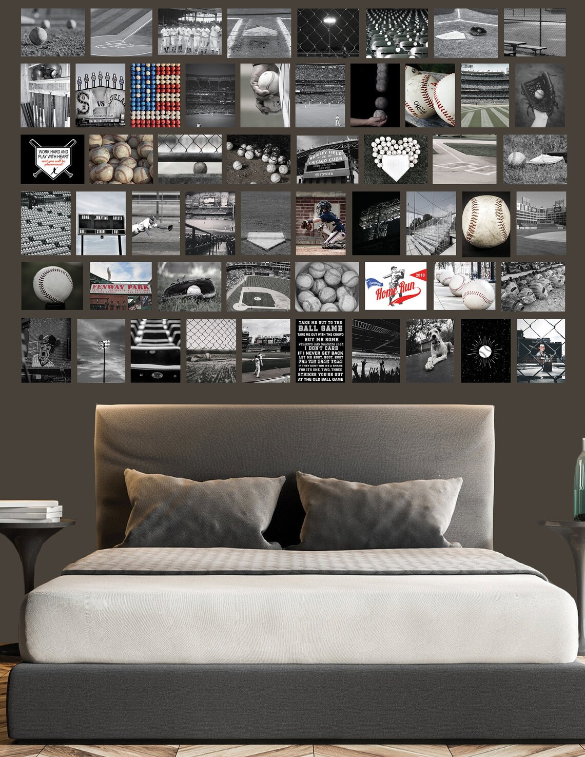 Boy Collage Baseball Prints Collage Kit Baseball Wall - Etsy