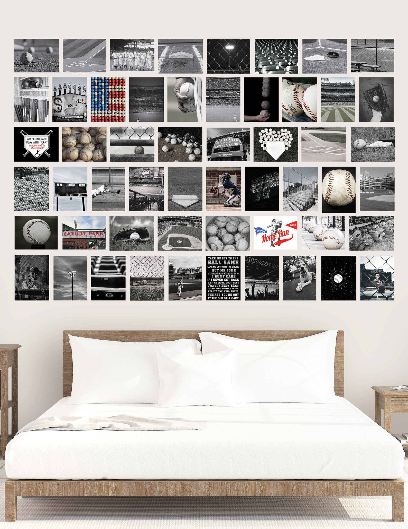 Boy Collage Baseball Prints Collage Kit Baseball Wall - Etsy