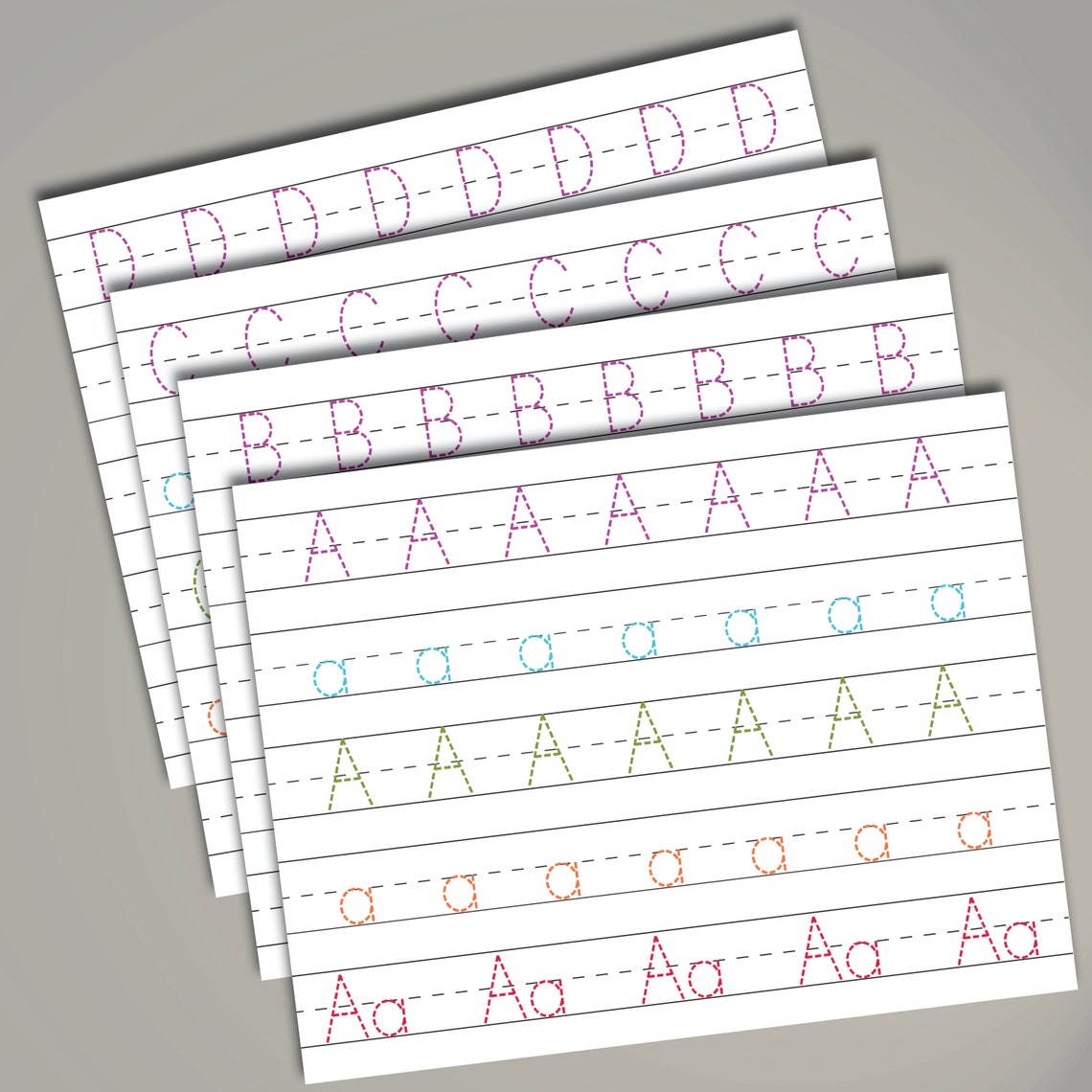 Alphabet Mat DIGITAL 26 Sheet Set for 26 Letters in the - Etsy