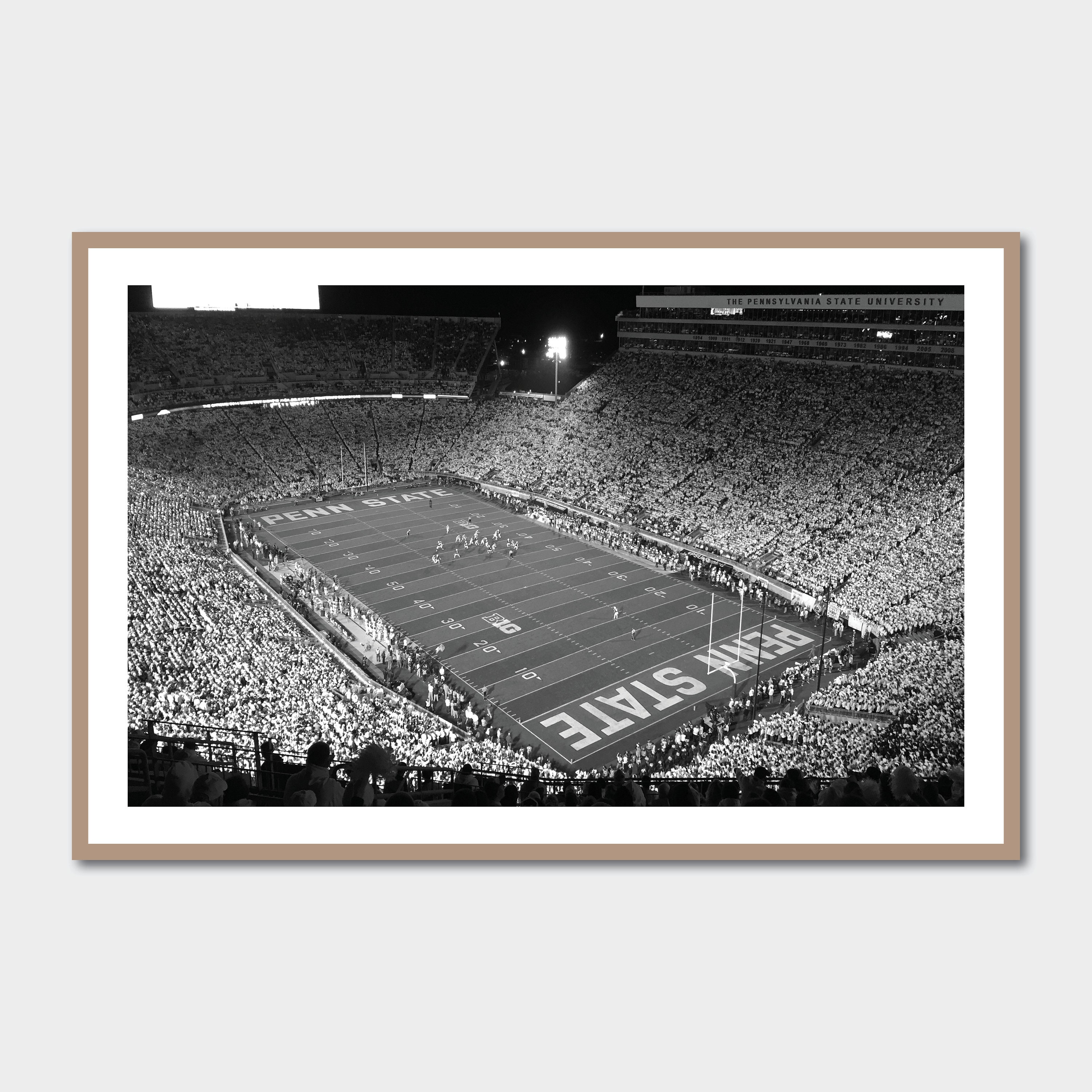 Penn State Football Stadium Print, Pennsylvania State Stadium Print ...