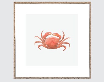 Red Crab Print | Etsy