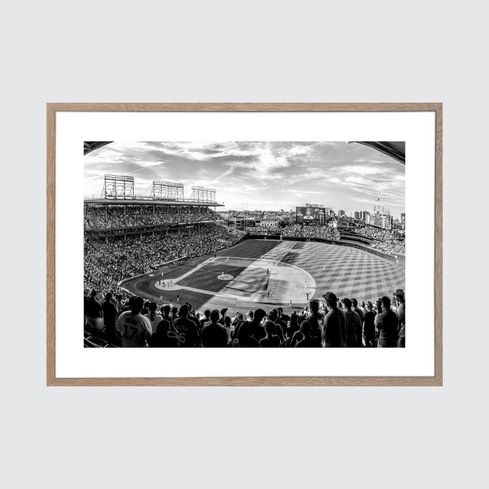 Wrigley Field Photography Print: Chicago Cubs Baseball Stadium Wall Art ...