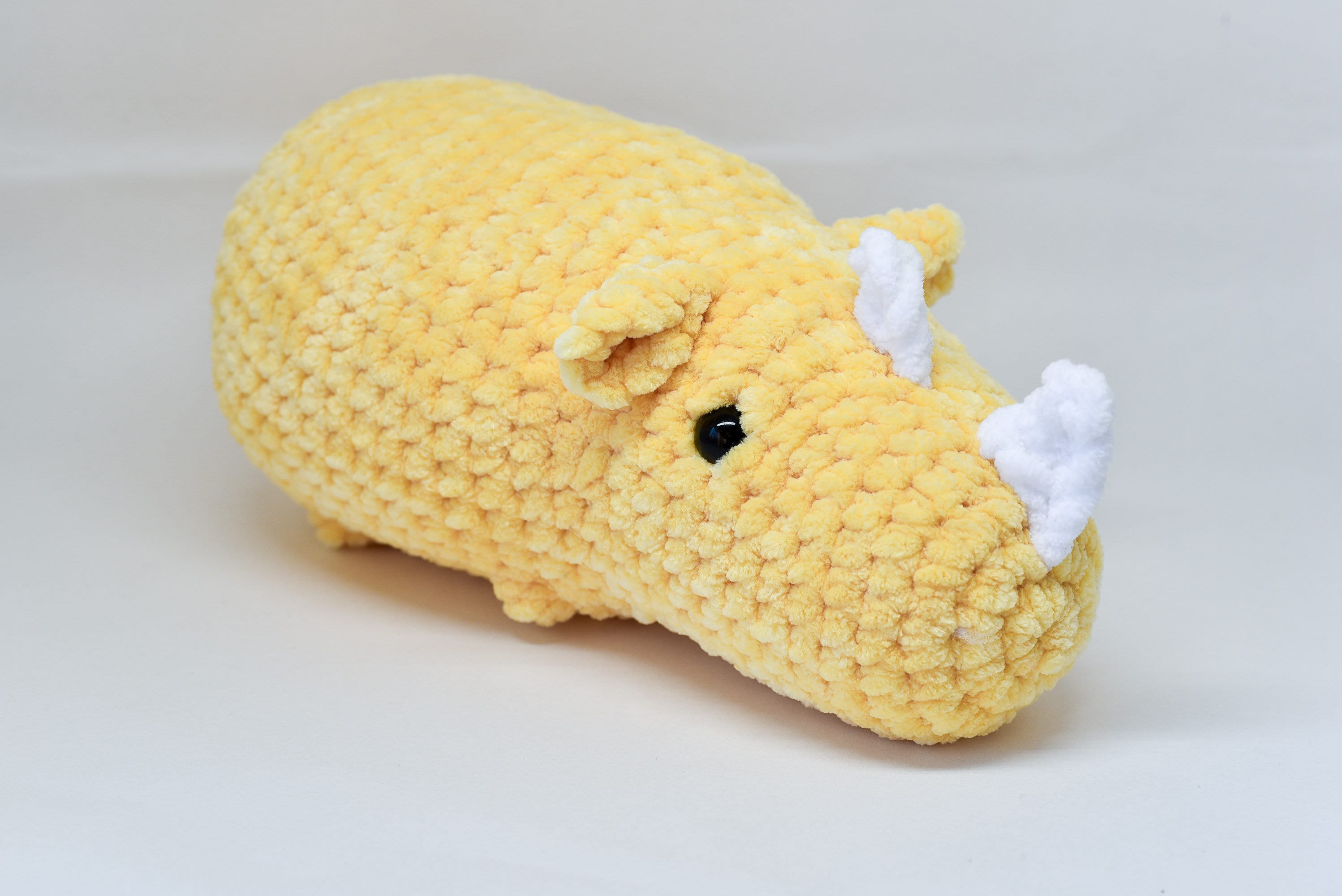 Crochet Rhino Plush, Amigurumi Rhinoceros Patterns, Crocheted Rhino ...