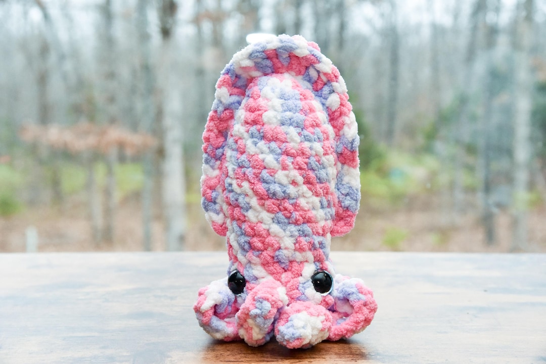 Crochet Cuttlefish Plush, Squid Stuffed Animal, Octopus Plushie, Toy ...