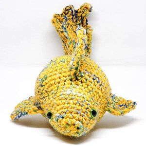 Large Angel Fish Plush Crochet Toy Amigurumi Blue and Gray | Etsy