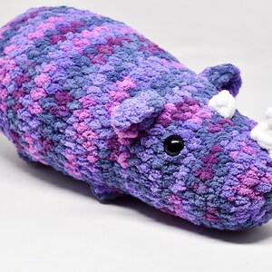 Crochet Rhino Plush, Amigurumi Rhinoceros Patterns, Crocheted Rhino ...