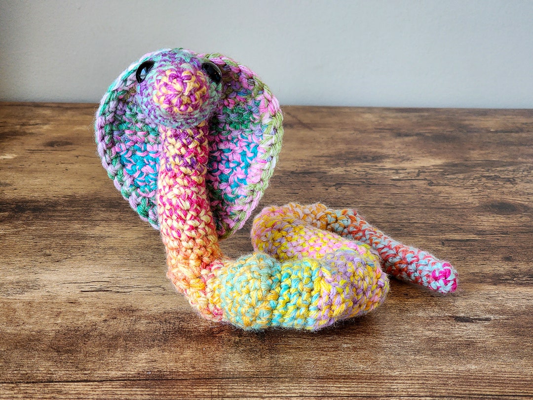 Crochet Snake Plush Stuffed Cobra Plushie Toy Snake Stuffed - Etsy