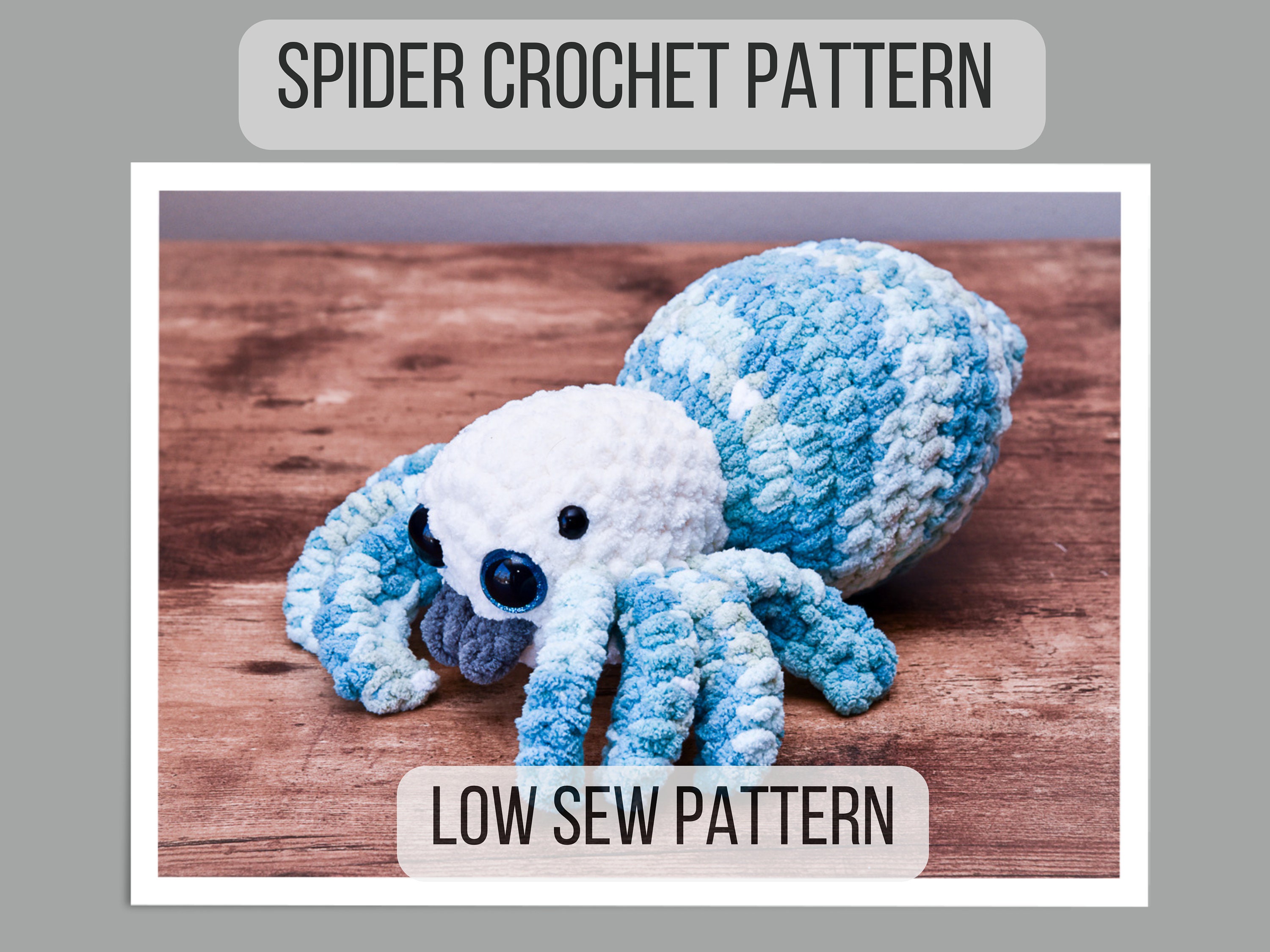 Spider Crochet Pattern, Low Sew Spider Crochet Patterns, Crocheted ...