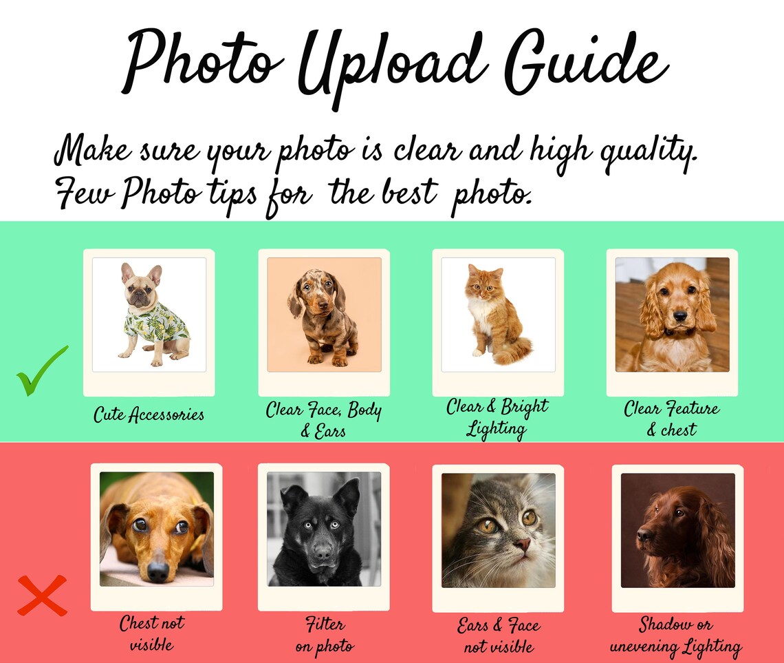 Custom Digital Pet Portrait File, Printable Dog Gift for Pet Lover ...
