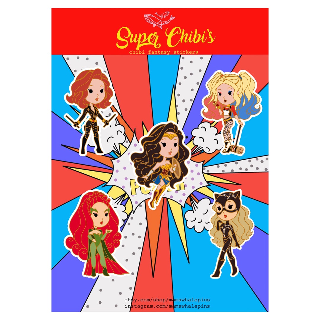Super Chibis Stickers - Etsy
