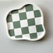 Decorative Tray, Jewelry Dish, Catch All Tray, Checkered Trinket Tray ...