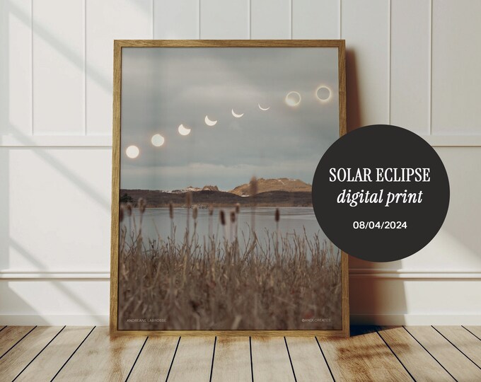 C. 1897 TOTAL SOLAR ECLIPSE Lithograph Original Antique Print Total ...