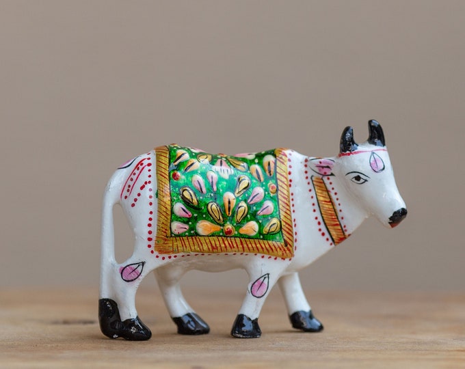 Amazingly Beautiful Cow, Surabhi for Altar Figurines, Cow Statue, Hare ...