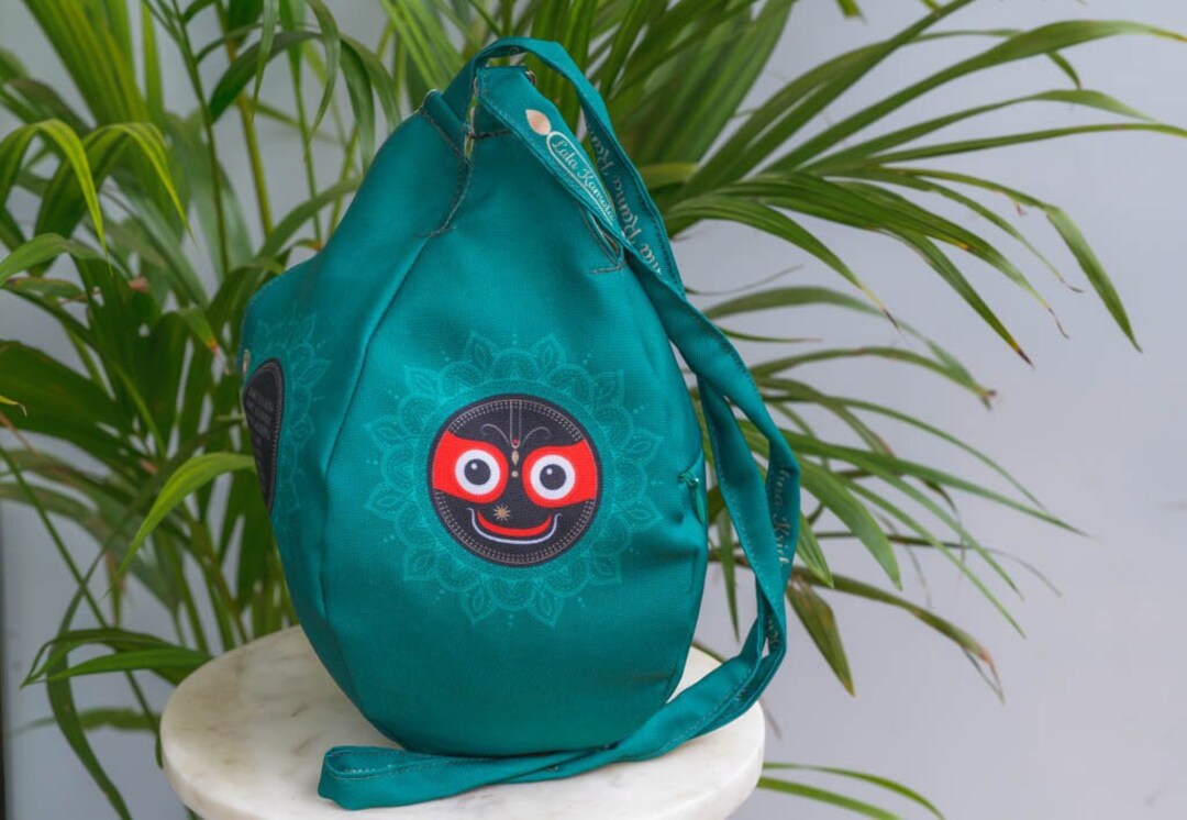 Stylish Jagannath Prayer Bag With Zip Pocket Japa Mala Bag/krishna Bag ...