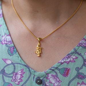 Lord Krishna / Govinda Gold Pendant 21 Karat .krishna Style . Jagannath ...