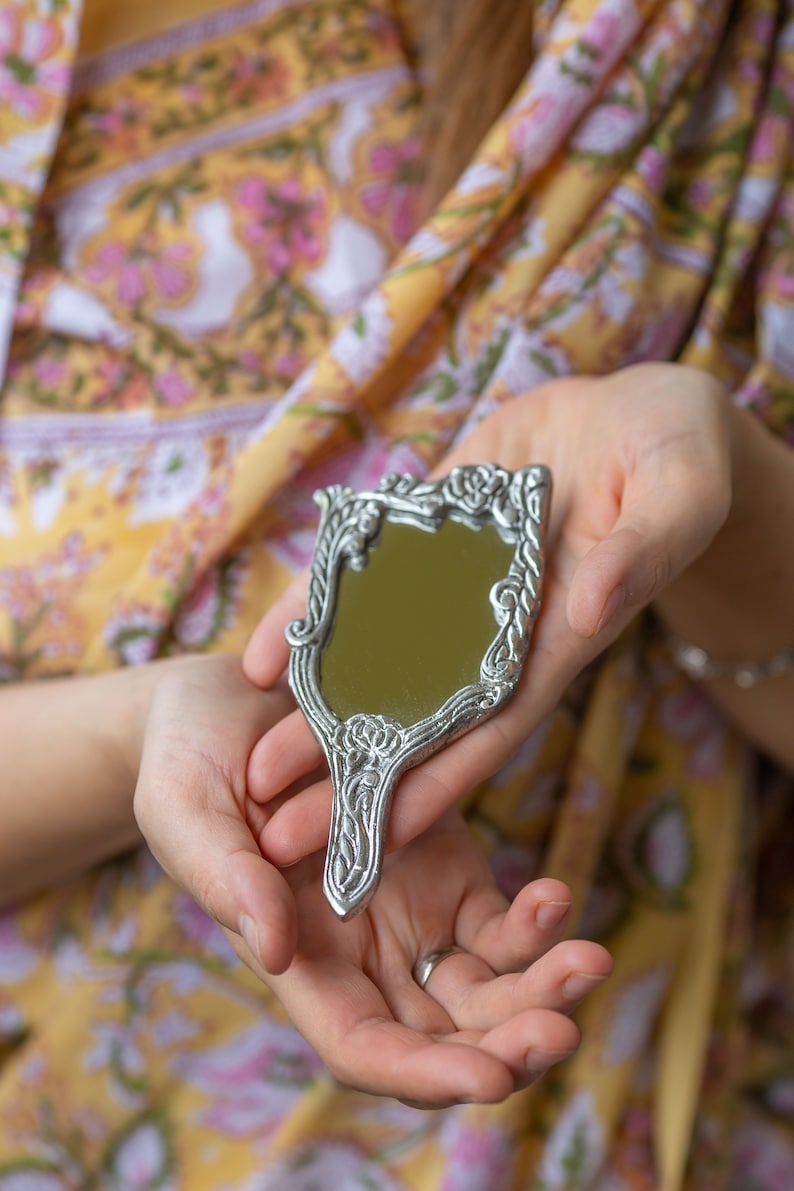 Beautiful Radha Krishna Mirror 5 Inches .hare Krishna Altar - Etsy