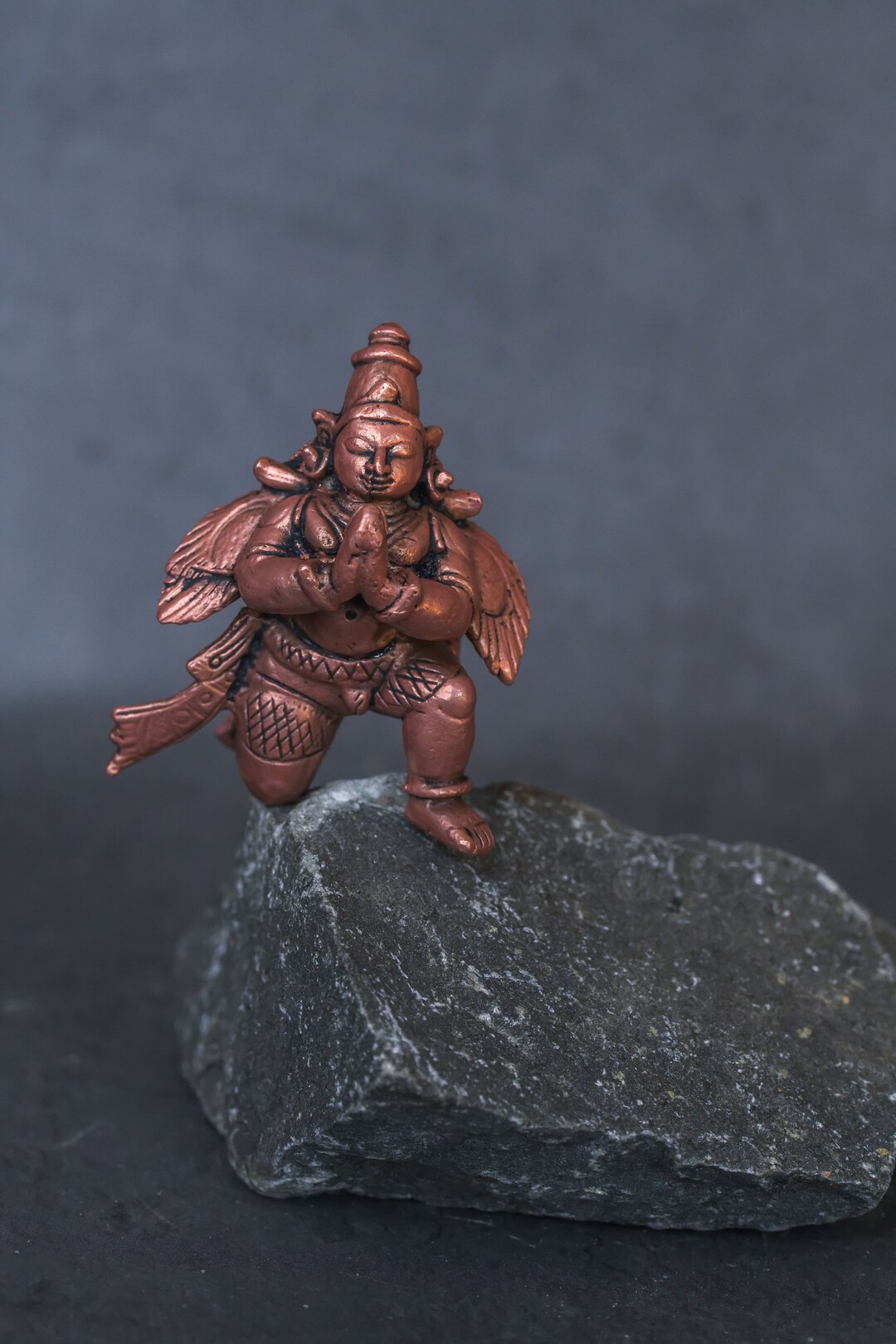 Garuda Dev Murti 1.8 Inches ,deity Narayana Lila ,hare Krishna ...