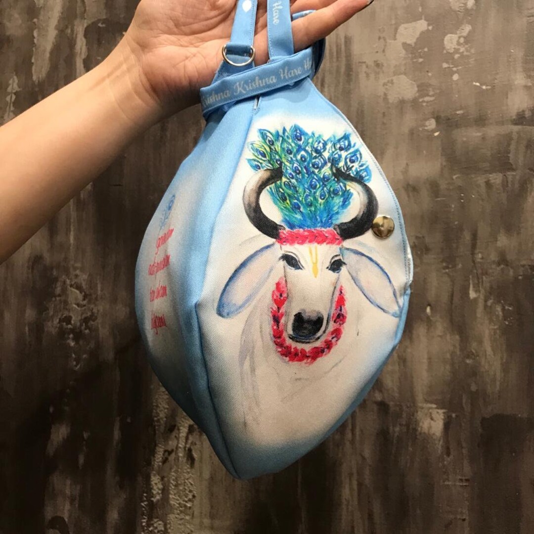Prayer Bag Cow Japa Mala Bag/krishna Bag/ Beads Bag/ - Etsy