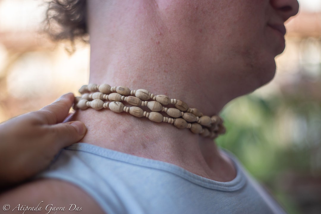 Kanthimala Handmade Tulsi, Necklace Hare Krishna Kanthi Mala, Jay Shri ...