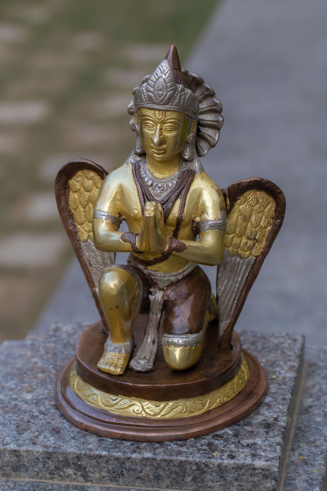 Garuda Dev Murti 8.5 Inches ,deity Narayana Lila ,hare Krishna ...