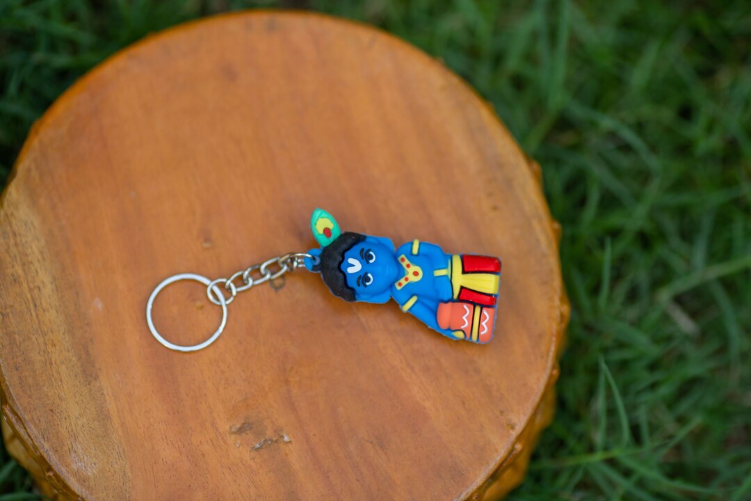 Keychain Sri Krishna, Radha Krishna, Krishna Style - Etsy