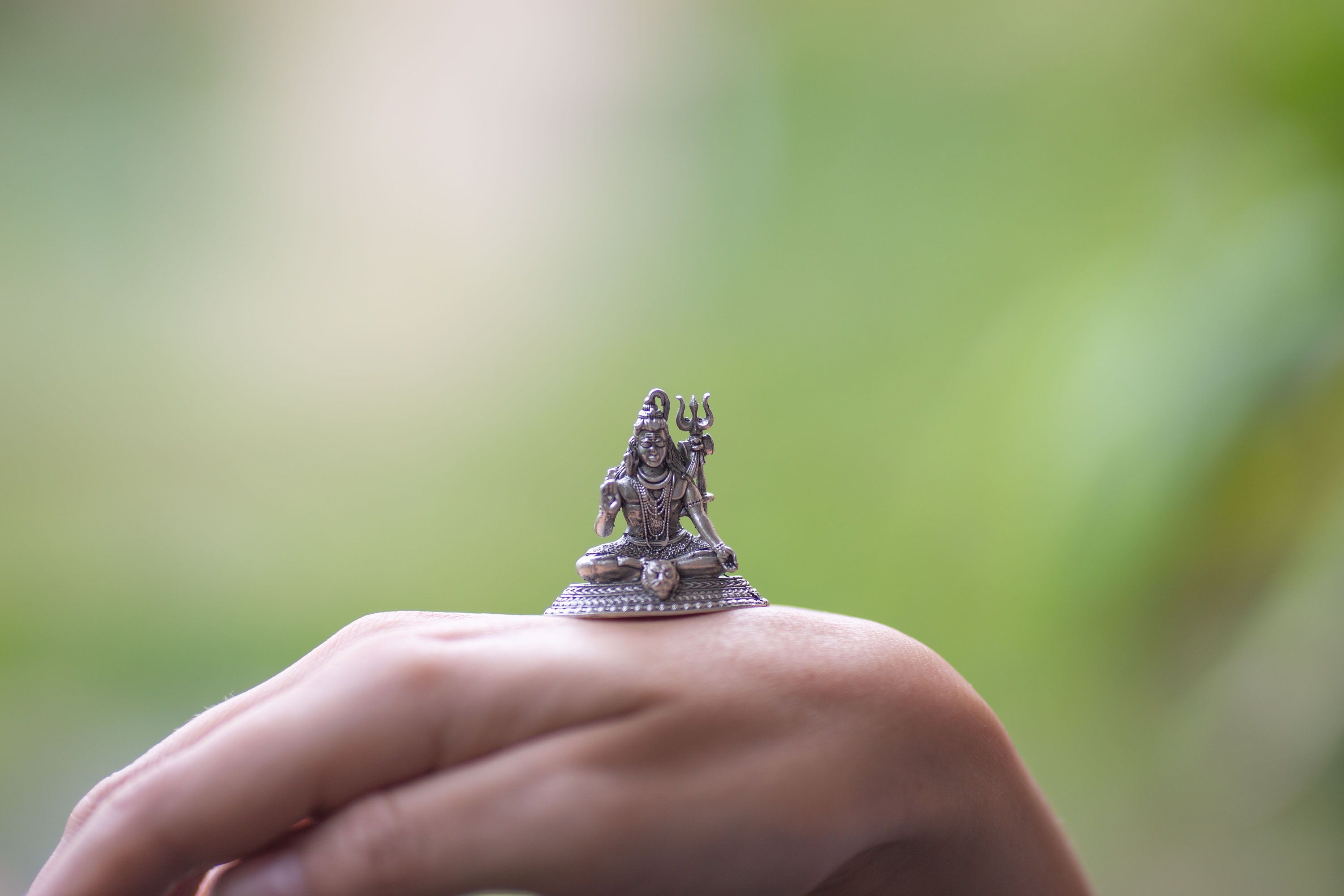 Pure Silver Lord Shiva/ Shambu/ Mahadev Murti 1.45 Inch deity - Etsy ...