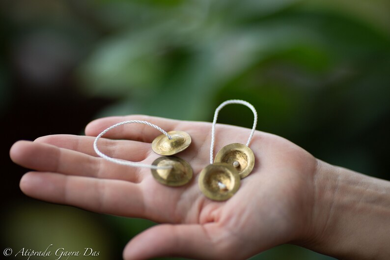 A Pair of Karatal for the Deities of Gaura Nitai Spiritual - Etsy