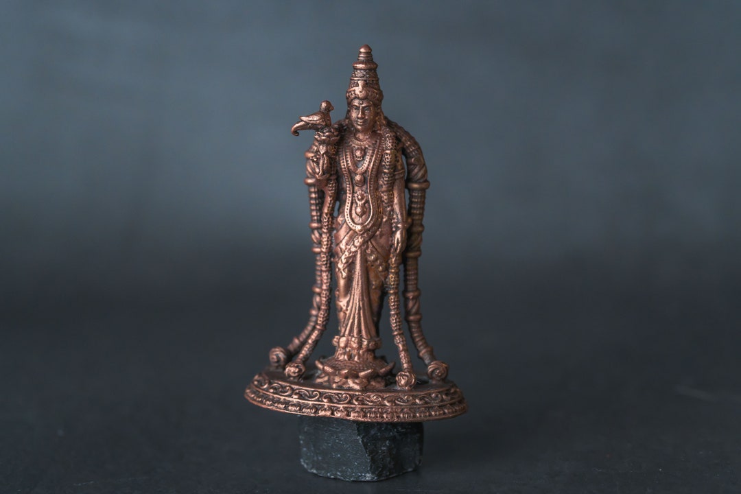 Meenakshi Devi Idol Copper Statue 2.9 Inches Idol Statue,home Temple,i ...