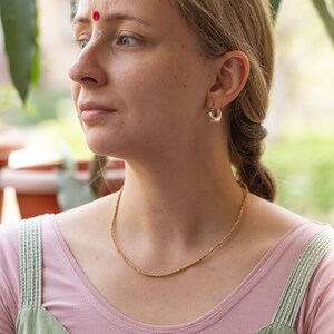 Beautiful One Row Handmade Tulsi Kanthimala , Necklace Hare Krishna ...