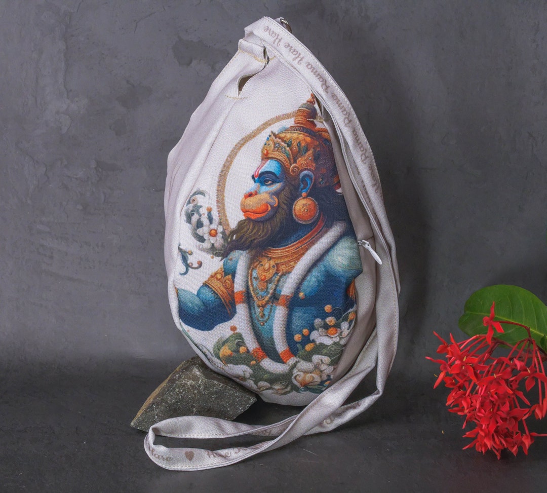 Mega Stylish Hanuman Prayer Bag/japa Mala Bag/krishna Bag/ Beads Bag ...