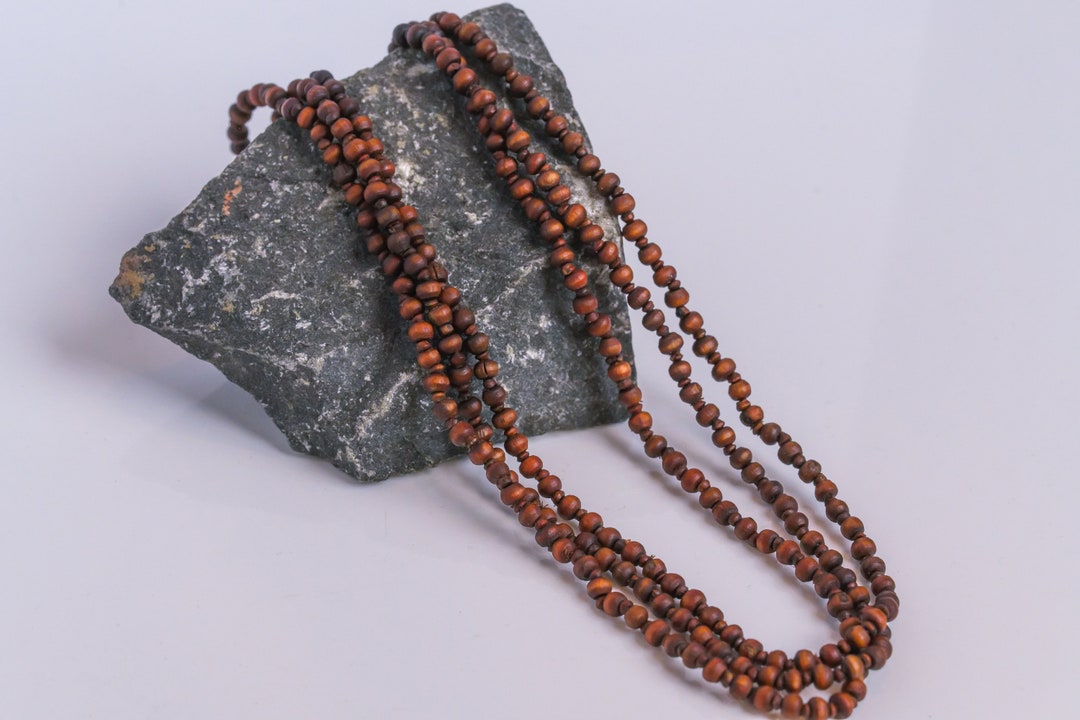 Beautiful 3 Row Handmade Tulsi Kanthimala , Necklace Hare Krishna ...