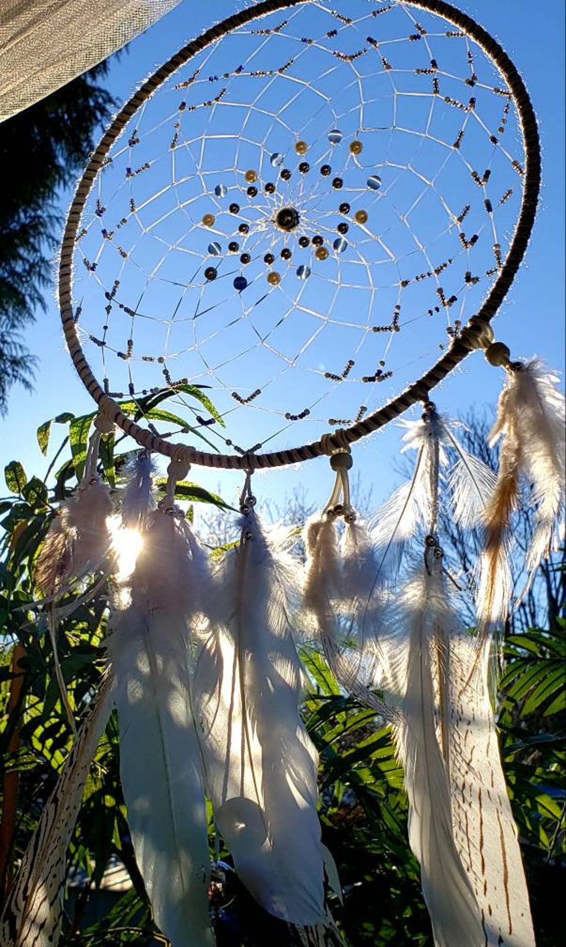Authentic dream catcher.Native handmade.Beaded | Etsy
