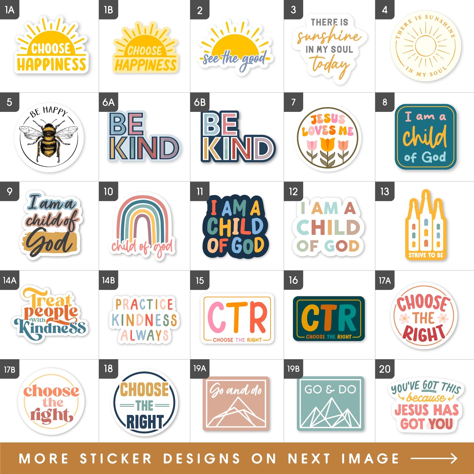 LDS Primary Stickers: Child of God, Religious Gift - Etsy