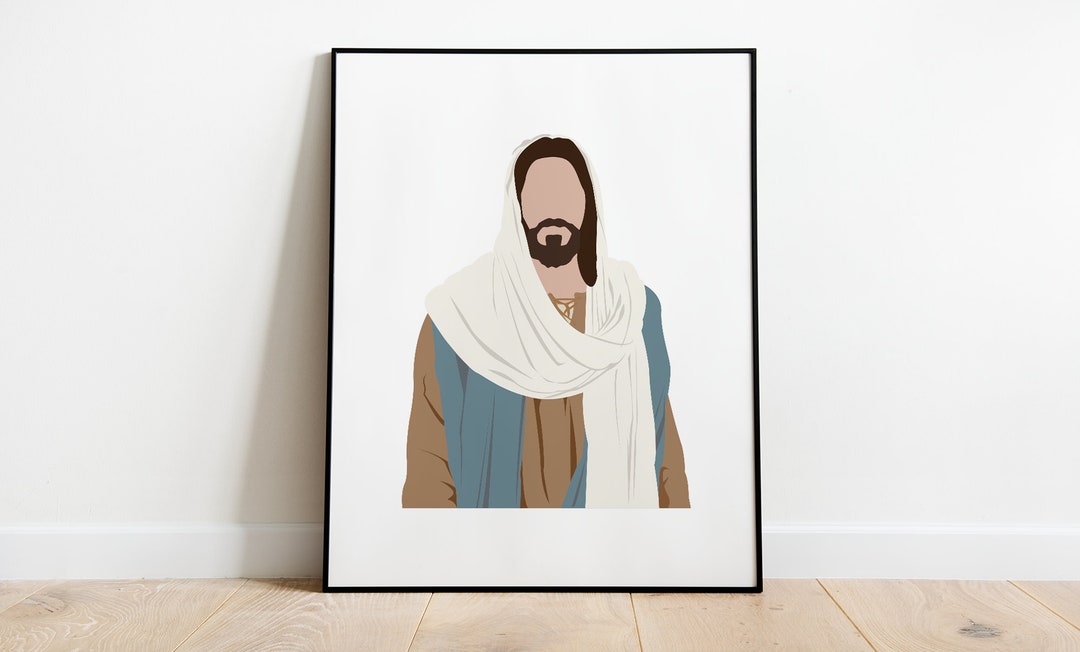 Jesus Christ Faceless Art Portrait *DIGITAL DOWNLOAD* / LDS Digital Art ...