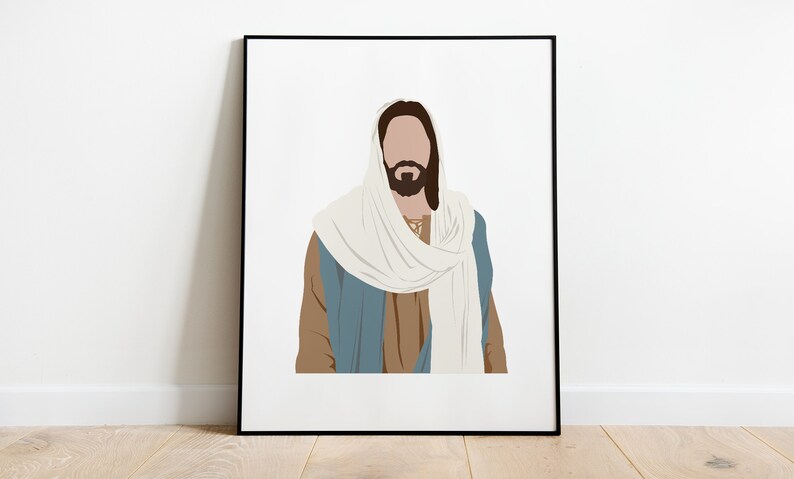 Jesus Christ Faceless Art Portrait DIGITAL DOWNLOAD / LDS - Etsy