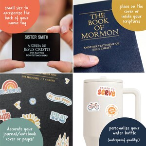 LDS Missionary Sticker Sheets: Waterproof Decals for Missionaries - Etsy
