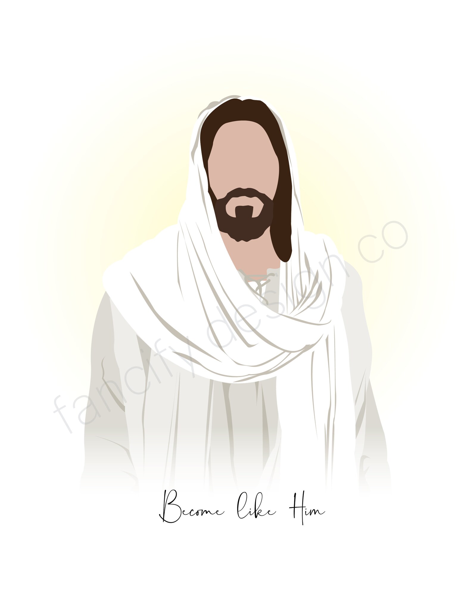 White Jesus Christ Art Portrait DIGITAL DOWNLOAD / LDS | Etsy
