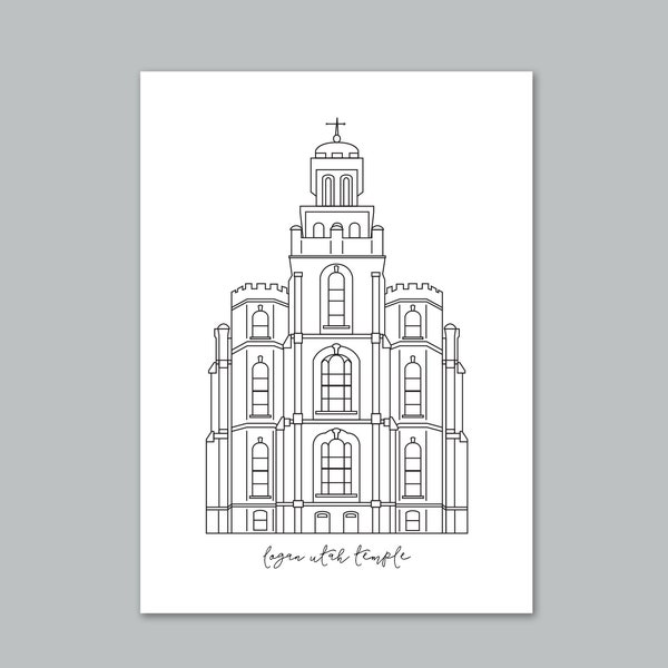 Logan Lds Temple - Etsy