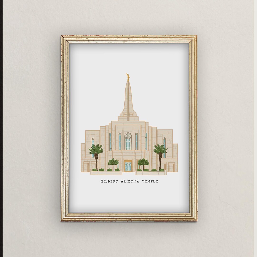 Gilbert Arizona Temple Art Print / Gilbert Arizona Temple Digital ...