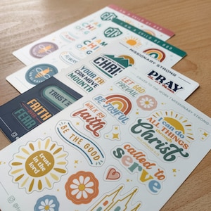 LDS Missionary Sticker Sheets | LDS Stickers for Missionary | Latter ...