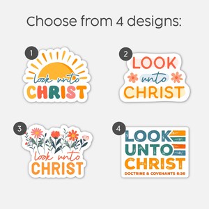 2025 LDS Youth Theme Look Unto Christ Stickers, D&C 6:36, Doubt Not ...