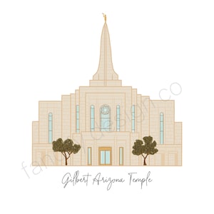 Gilbert Arizona Temple DIGITAL DOWNLOAD / Gilbert Temple - Etsy