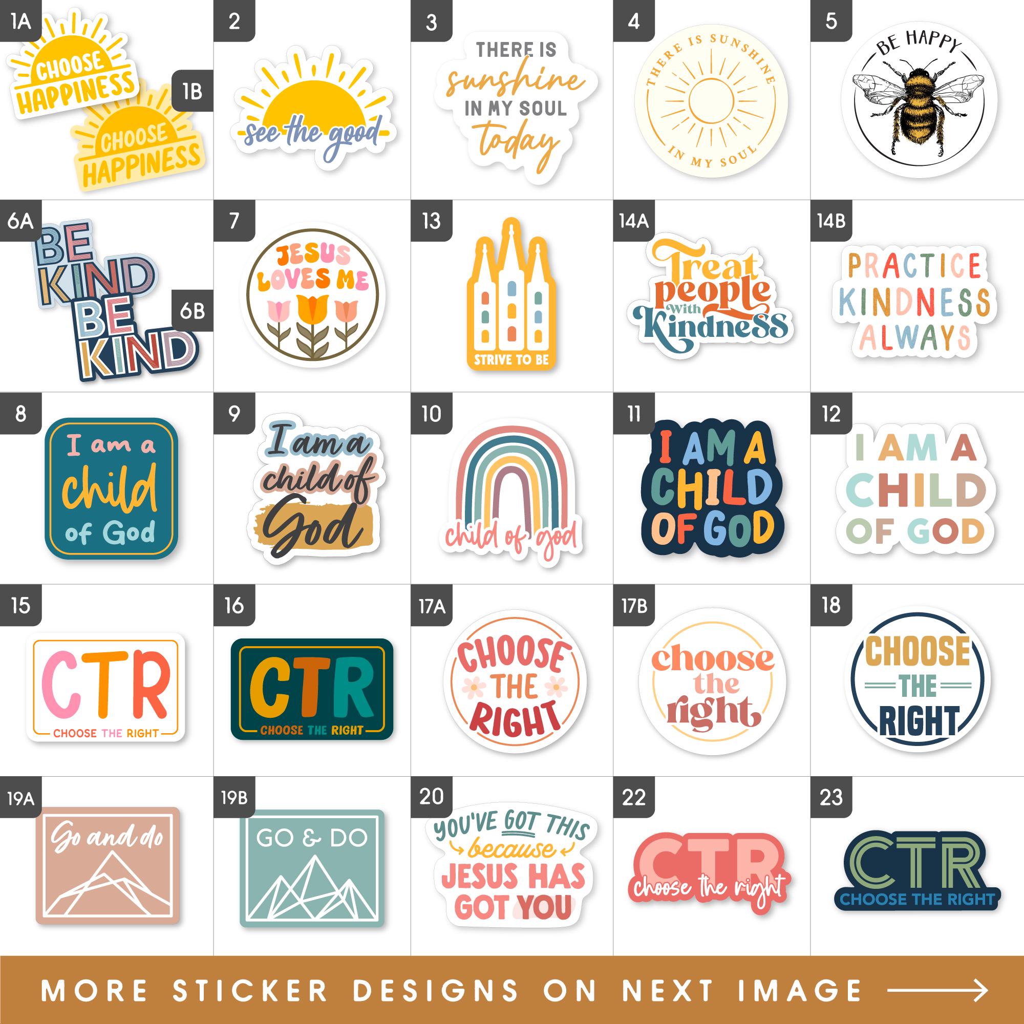 LDS Stickers: Create Your Own Pack - Missionary, Youth, Primary - Etsy