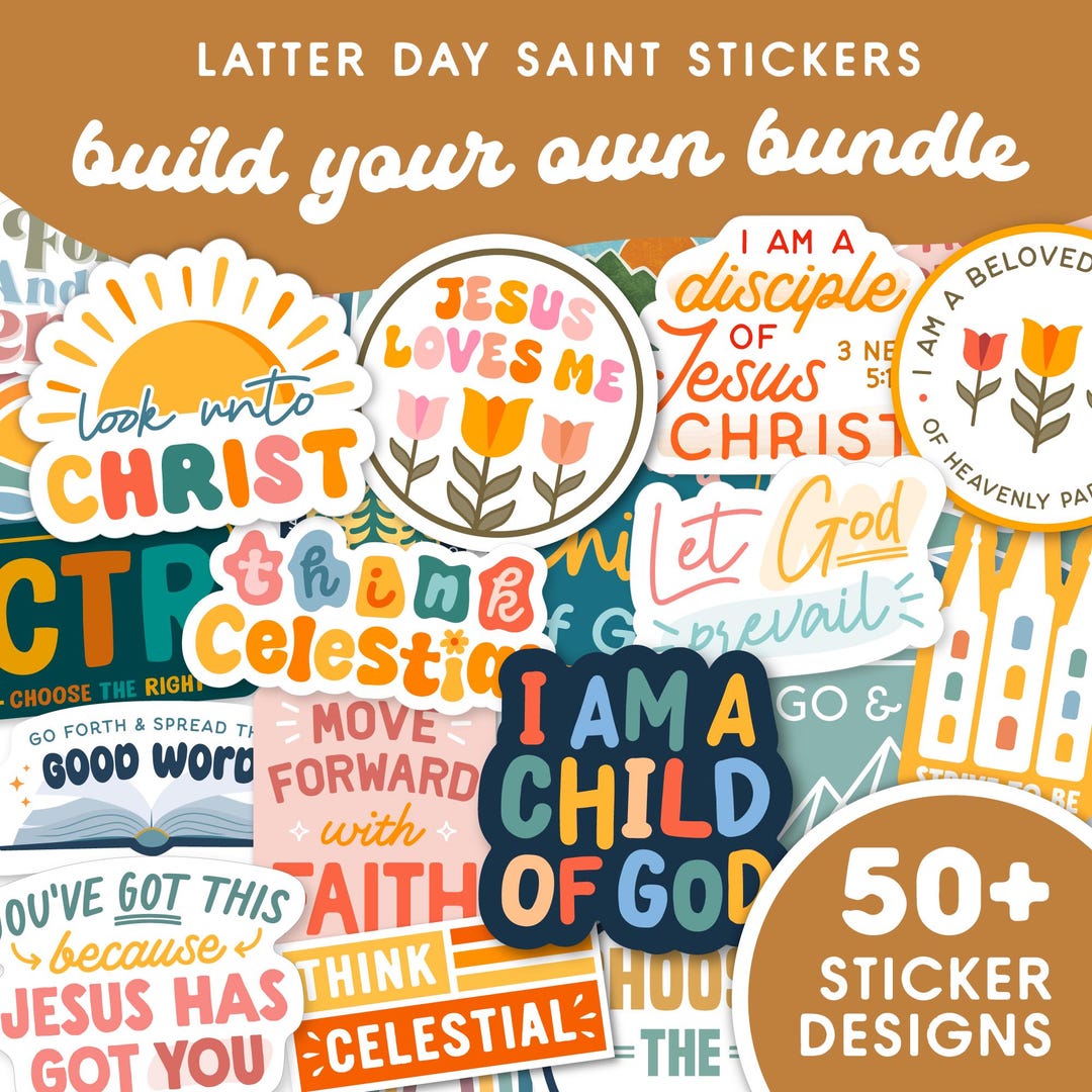 LDS Stickers for Missionary, Youth, Primary Children | Build Your Own ...