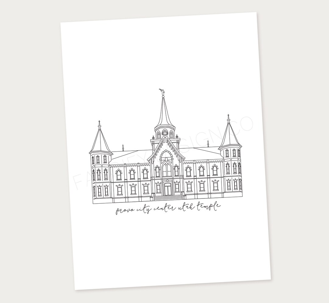 Provo City Center Utah Temple Print *DIGITAL DOWNLOAD* / Provo City ...